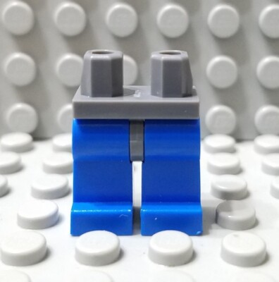 LEGO City Minifigure Blue Legs with Dark Bluish Gray Hips Body Part | eBay