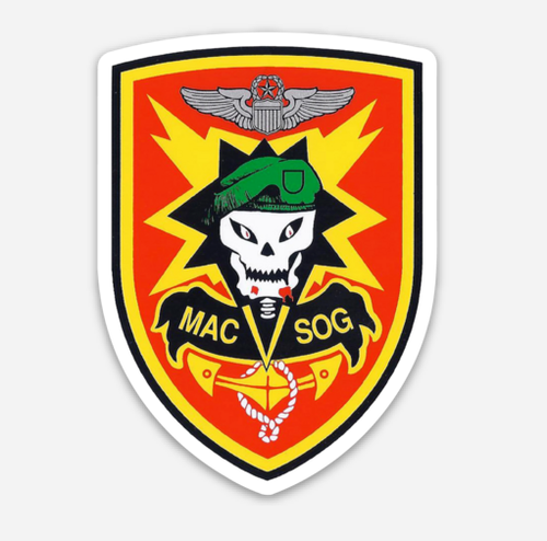 Special Forces MACV-SOG Sticker with Hook & Loop Morale Patch - No ...