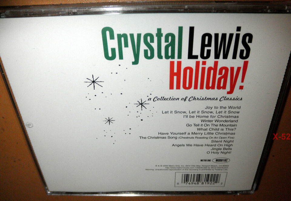 Crystal Lewis CD Holiday album xmas song let it snow jingle bells joy ...