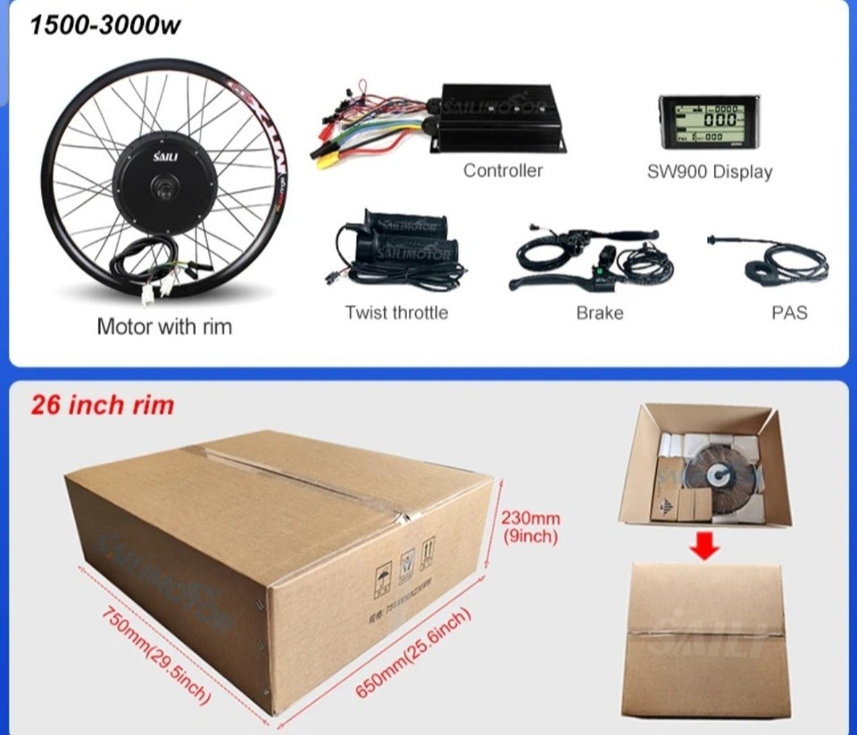 48v 2000w electric conversion kit | eBay