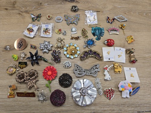 Lot Of Assorted Vintage Antique Brooches And Pins | eBay