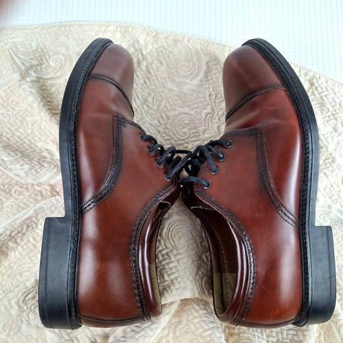 G. H. Bass & Co Webster Men's Dress Shoes Size 11 M Cap Toe Leather ...