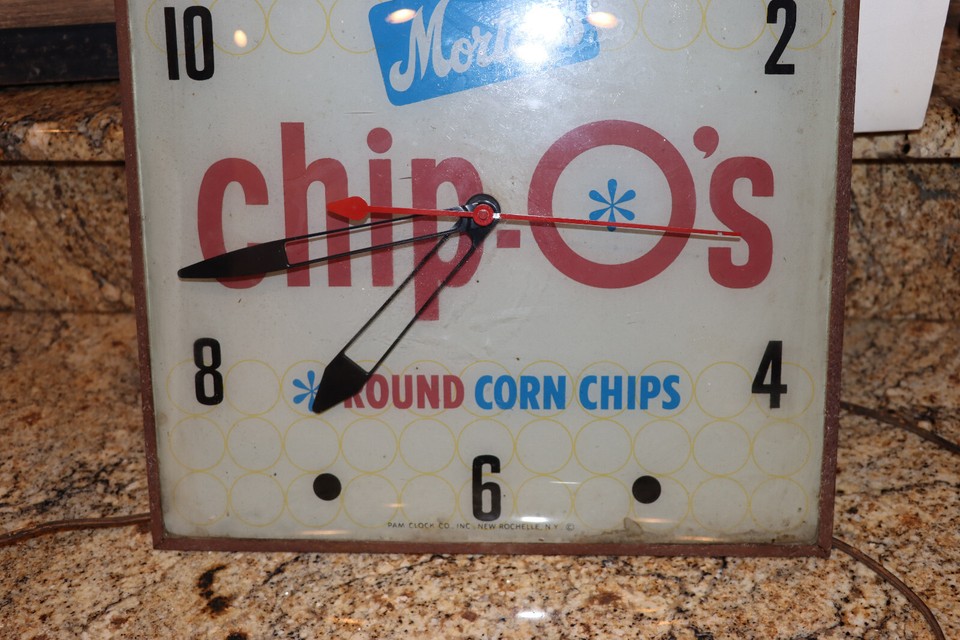 Vintage Pam Clock Face Original 1961 Morton's Chip-O's Corn Chips | eBay