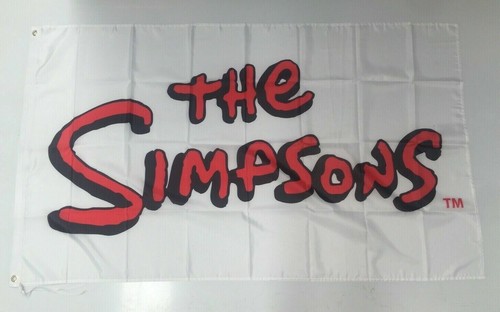 Simpsons Banner Flag - Cartoon Comedy TV Classic Season Homer Funny ...