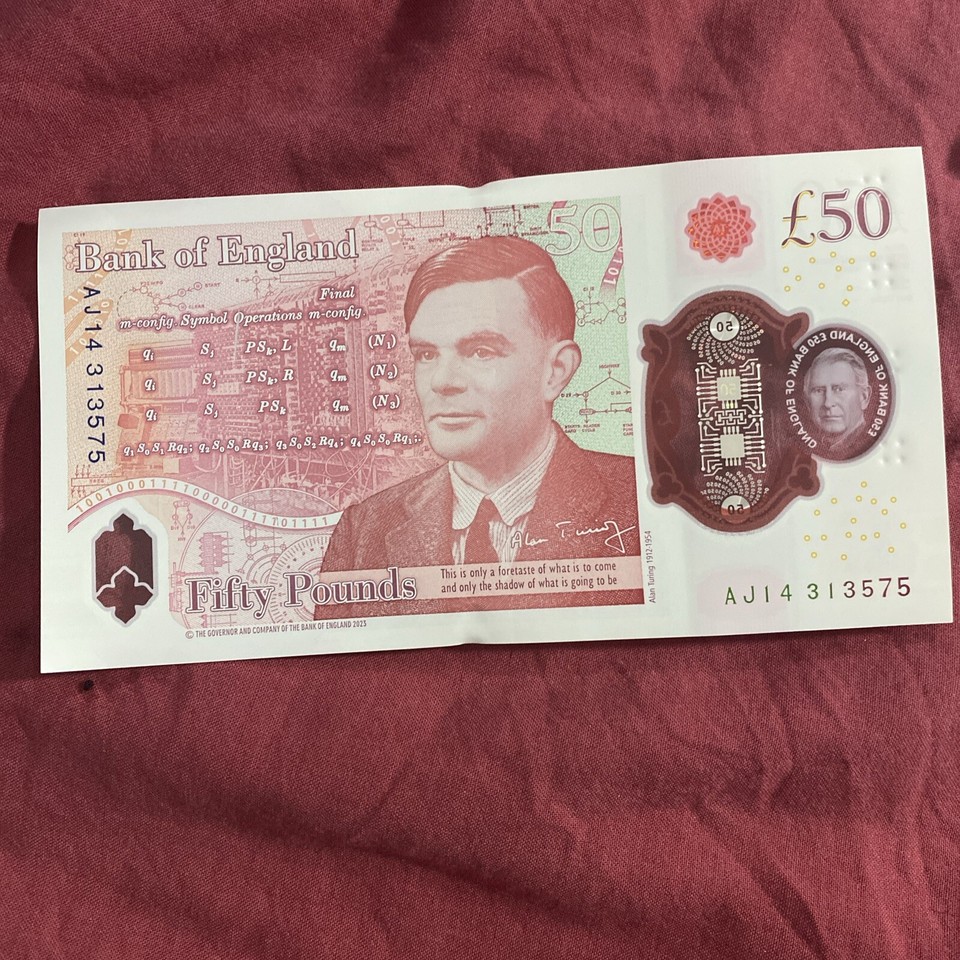 Genuine Newly Released King Charles III £50 Fifty Pound Plastic Polymer ...