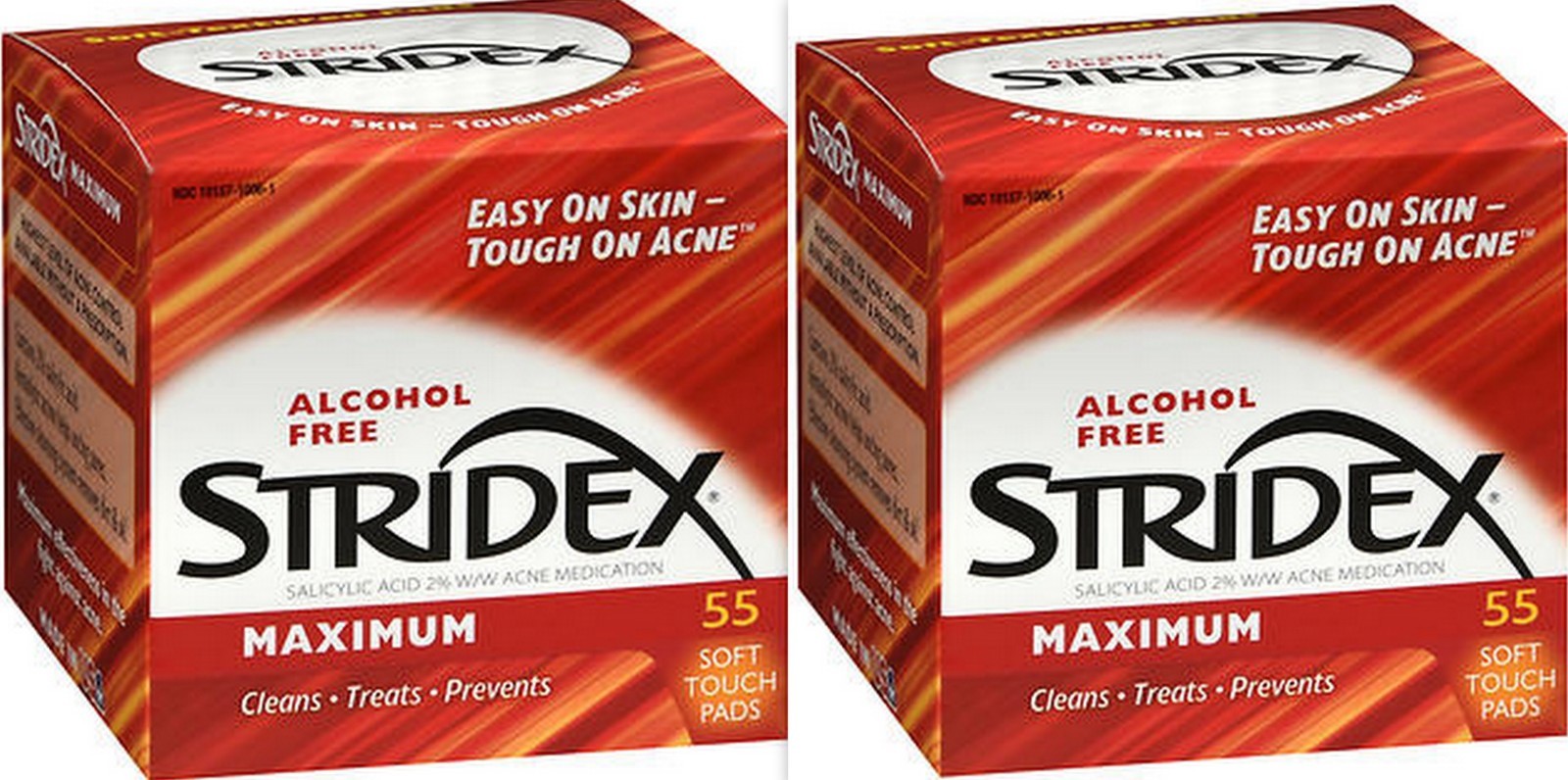 Stridex Acne Pads Max Strength 55 Ct ( 2 pack ) __ | eBay