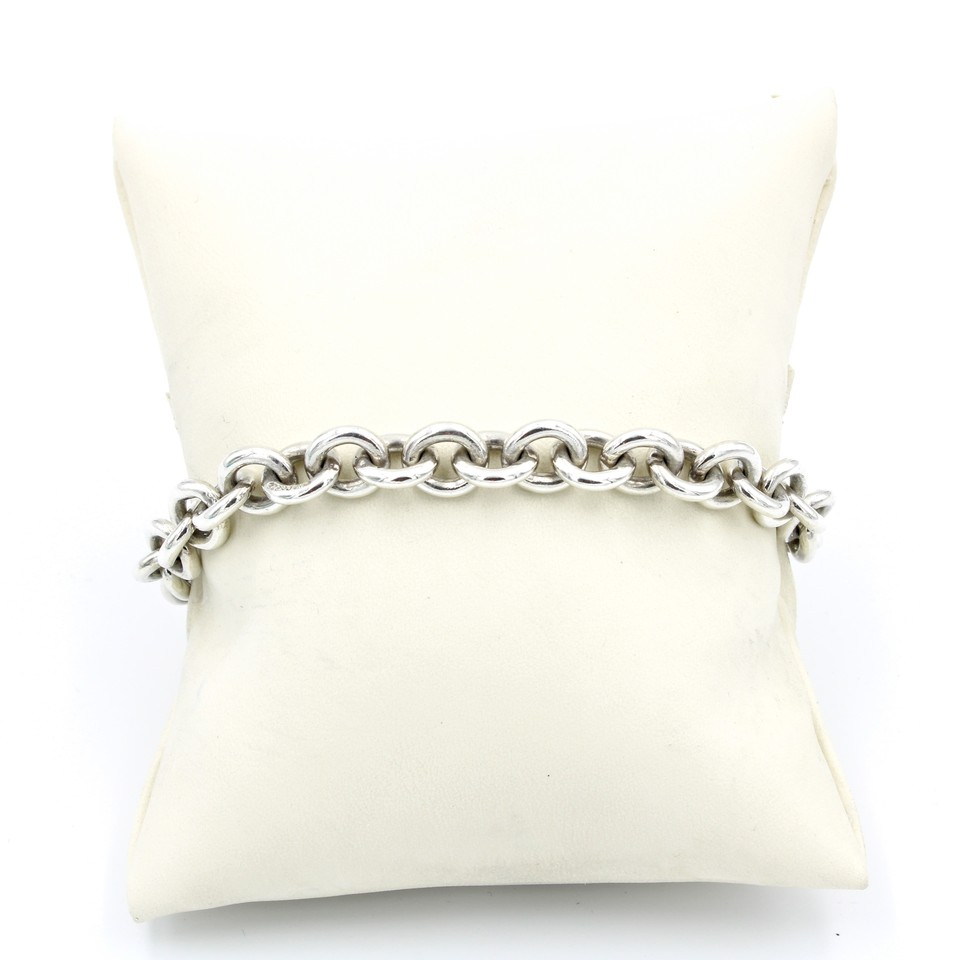 Tiffany & Co. Sterling Silver Return To Tiffany Chain Link Bracelet 7.5 ...