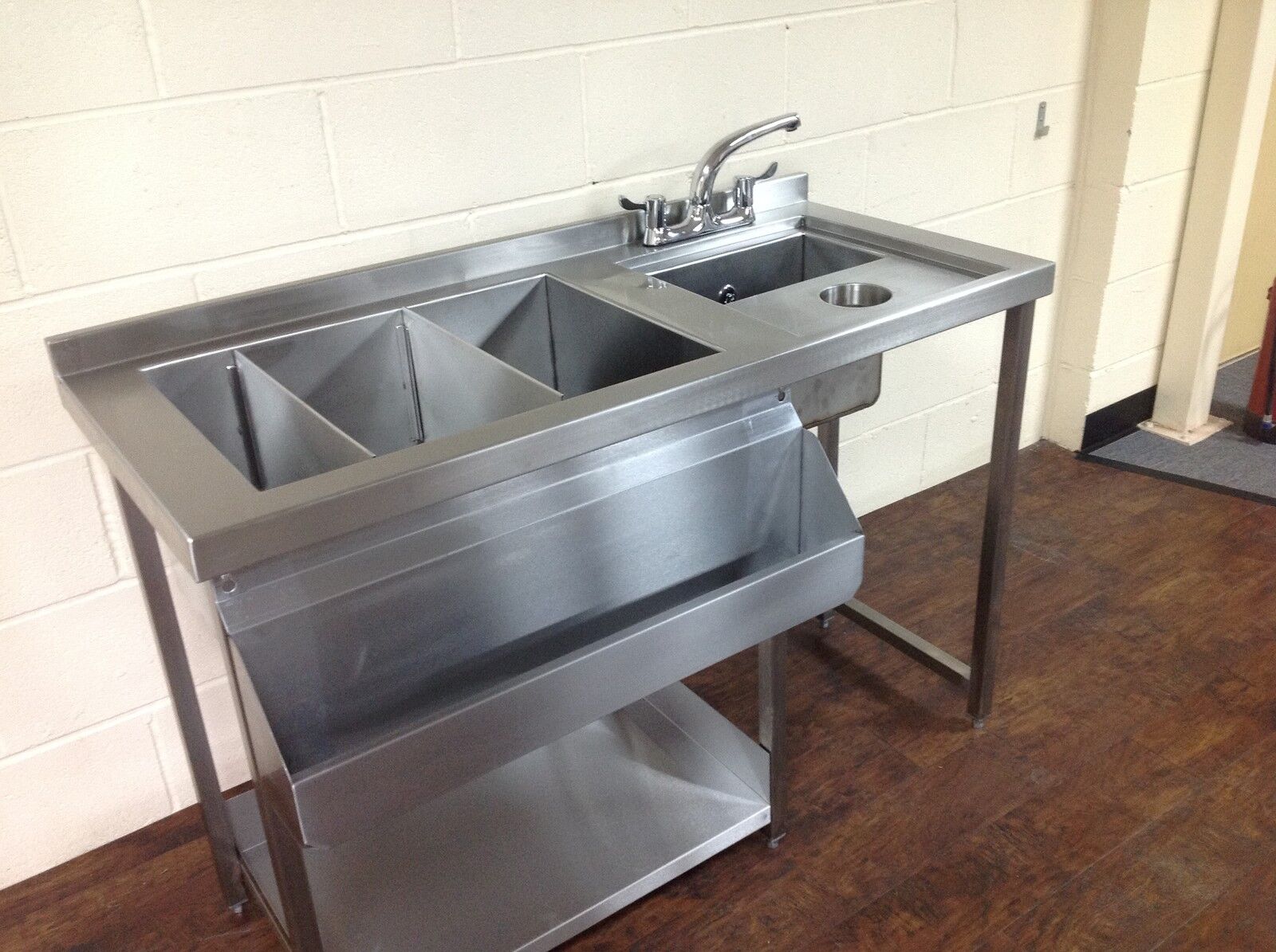 Prep Cocktail Bar Station Stainless Steel Bar Sink And Fully Insulated