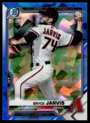 2021 Bowman Chrome Sapphire Bryce Jarvis G62 Arizona Diamondbacks #BCP ...