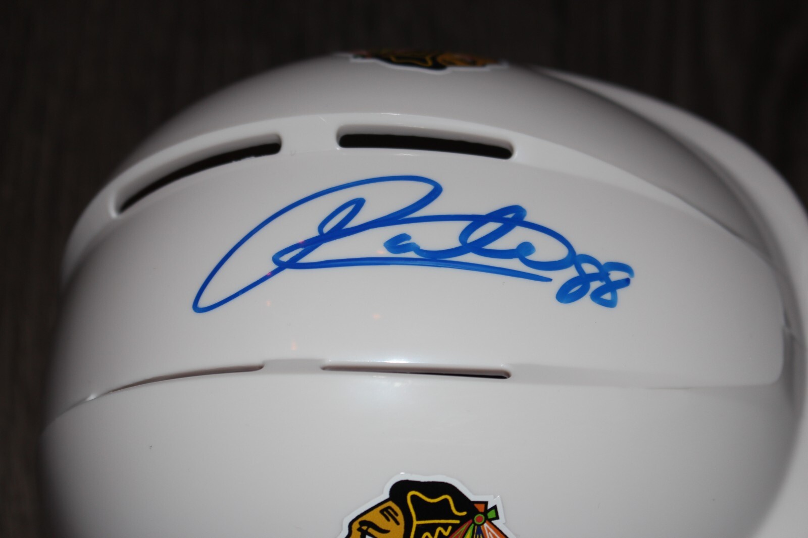 Patrick Kane Chicago Blackhawks Autographed Mini Helmet Frameworth | eBay