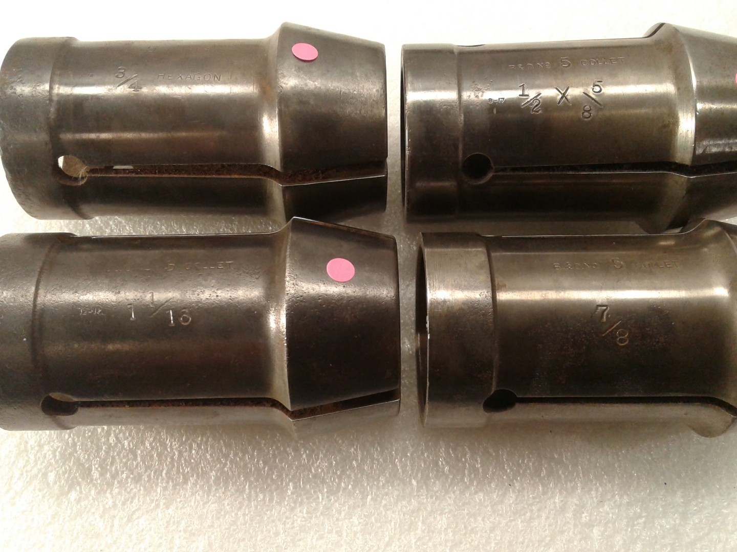 Bardons & Oliver Collets for Turret Lathe, # 5 Lot of 5 | eBay