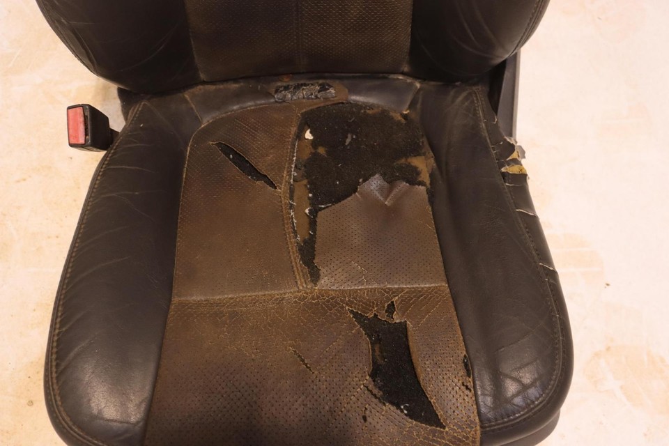 2011-2016 FORD F250 SD FRONT LEFT DRIVER SIDE SEAT COMPLETE BLACK OEM ...