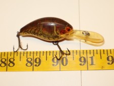 Vintage Rebel Fastrac Deep Wee-r Brown Crawdad 2" Crankbait Fishing ...