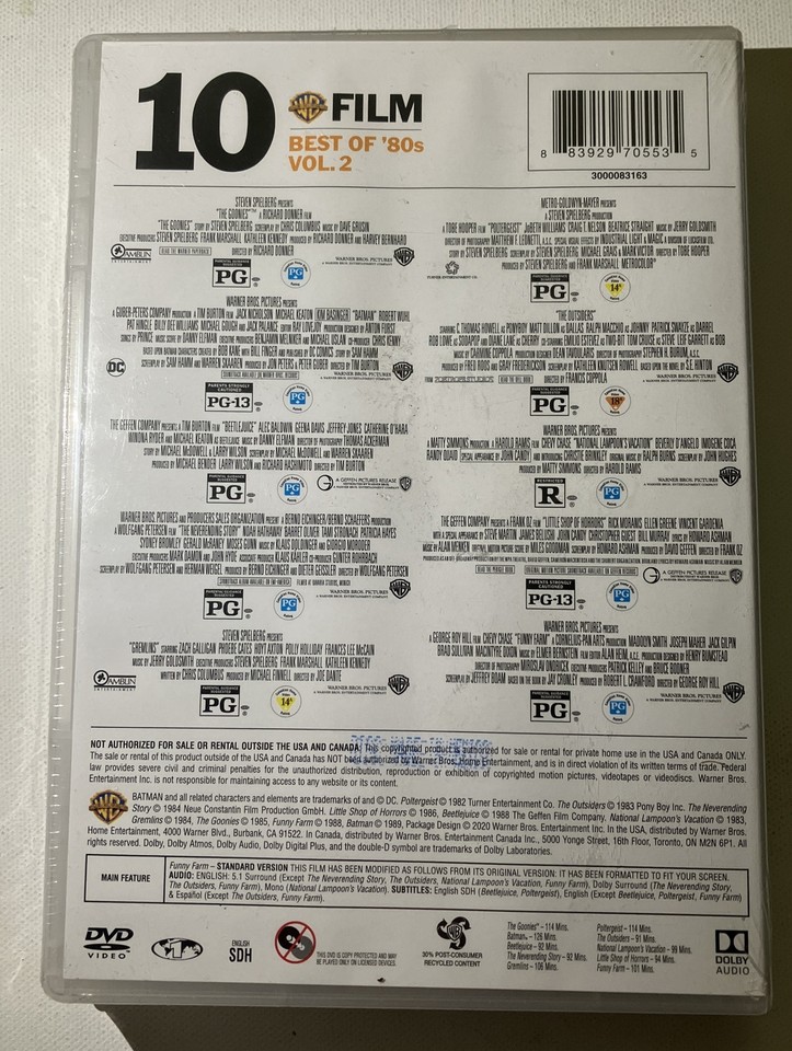 10 FILM COLLECTION (NEW/SEALED DVD) 883929705535| eBay