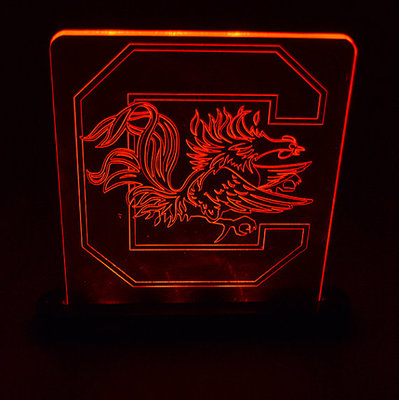 University of South Carolina (USC) Gamecock LED Lighted Acrylic Sign | eBay