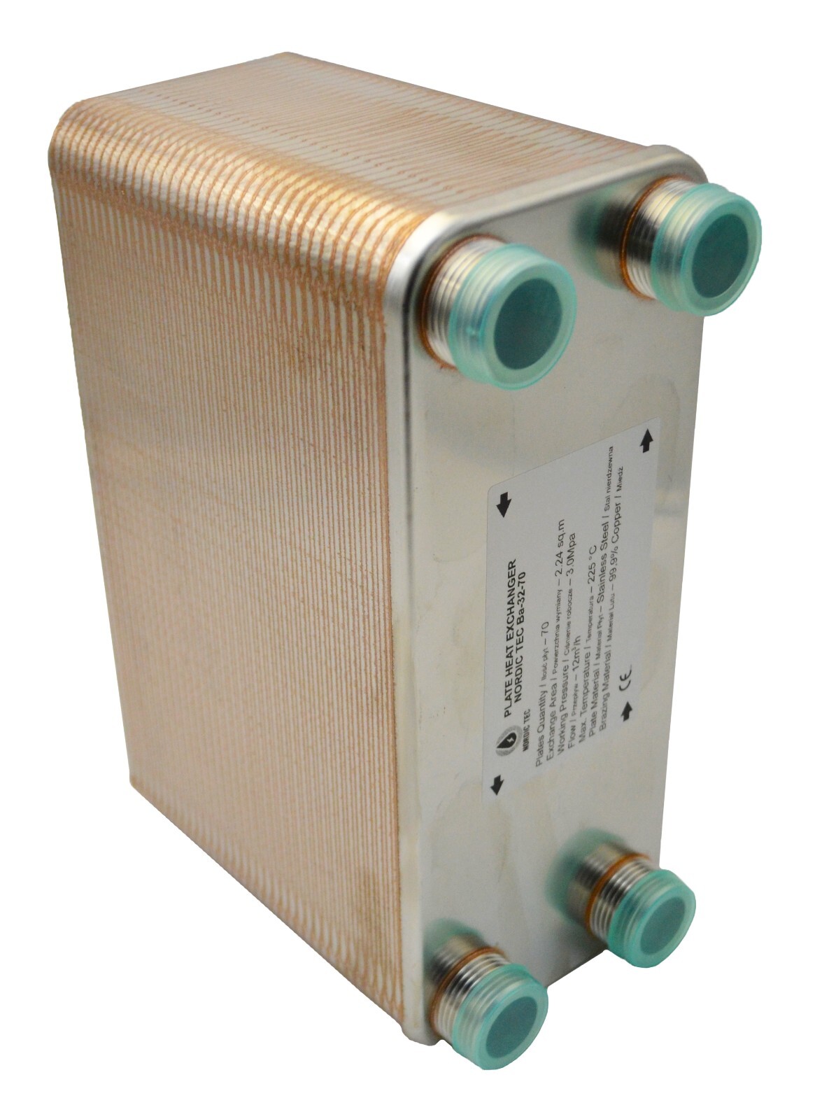 Nordic TEC Edelstahl Plattenwärmetauscher Wärmetauscher 100kW-285kW ...