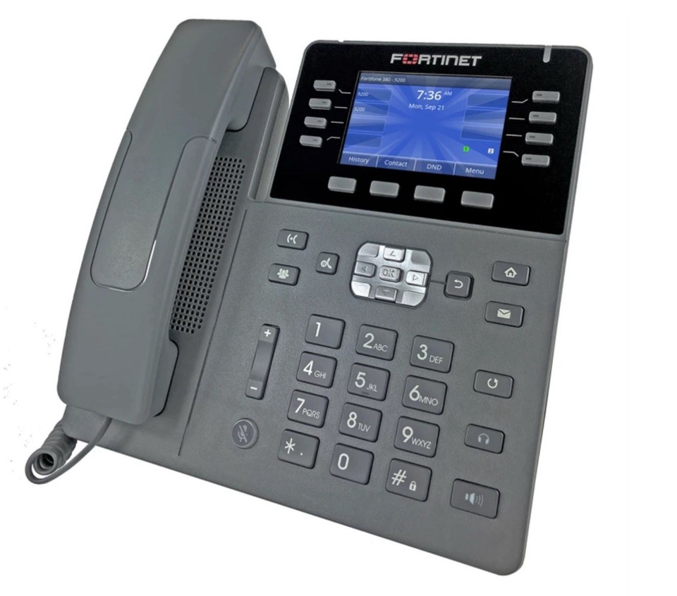 Fortinet FortiFone 380, FON-380. Mid Range IP Phone with 3.5" Color ...