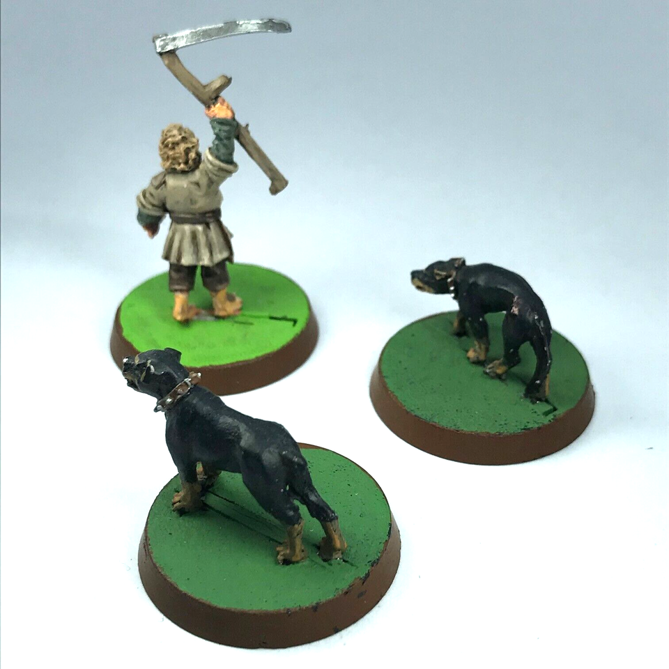 Farmer Maggot & Hounds - Painted - LOTR / Warhammer / Lord of the Rings ...