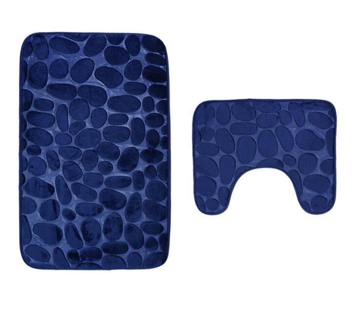 2 Teilig Badteppich Badvorleger Set Badvorleger Teppiche Badematte ...