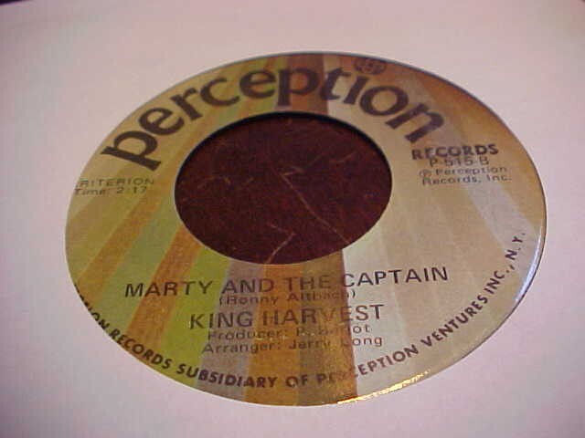 KING HARVEST " DANCING IN THE MOONLIGHT / MARTY AND THE CAPTAIN ...