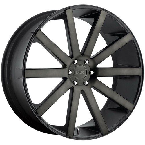 24x10 Black Machined Wheels DUB S121 Shot Calla 6x5.5/6x139.7 20 (Set ...
