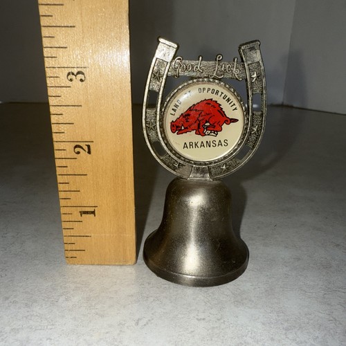 Arkansas Razorback bell Horseshoe Good Luck Land Of Opportunity, 3.5 ...