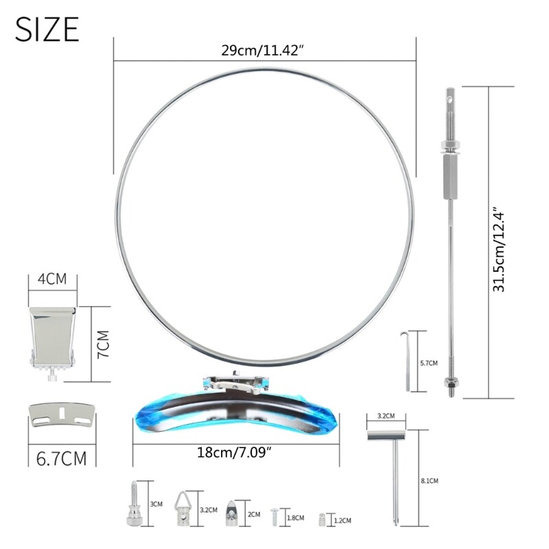 Banjo Repair Kits Metal Banjo Round Hook Tension Hoop Instrument Repair ...