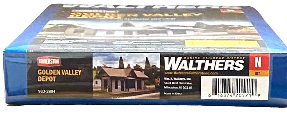 N Scale Walthers Cornerstone 933-3894 Golden Valley Depot Kit | eBay