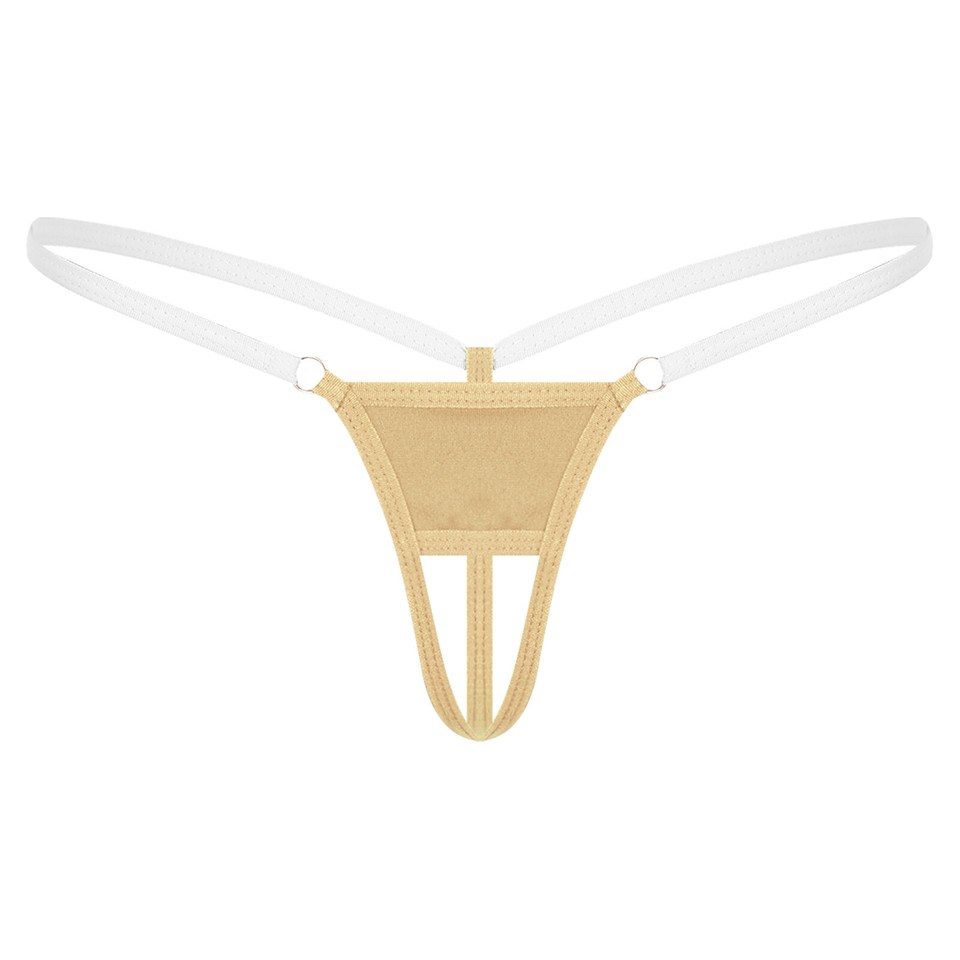 Womens T-back Low Rise Thong Micro Briefs Hollow Out G-string Cutout ...