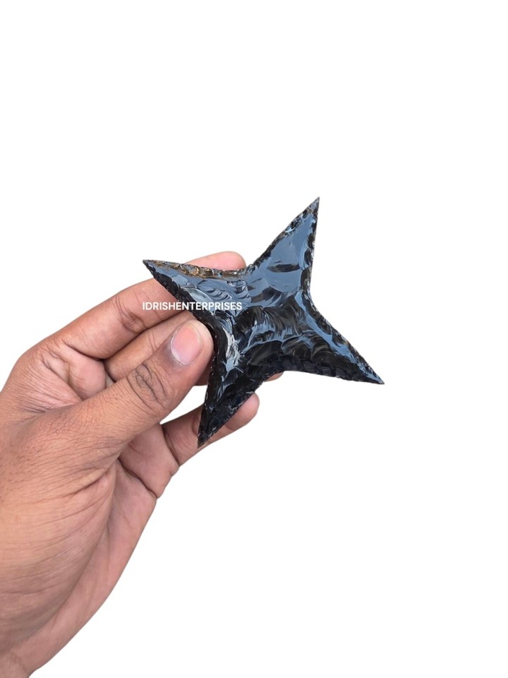 Obsidian Ninja Throwing Star 4-Point Shuriken Razor Sharp Blade ...
