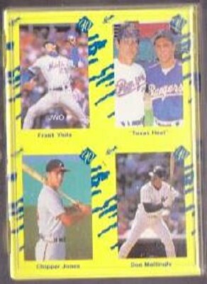 CLASSIC 1990 GAME YELLOW TRAVEL BASEBALL 100 CARD SET | eBay