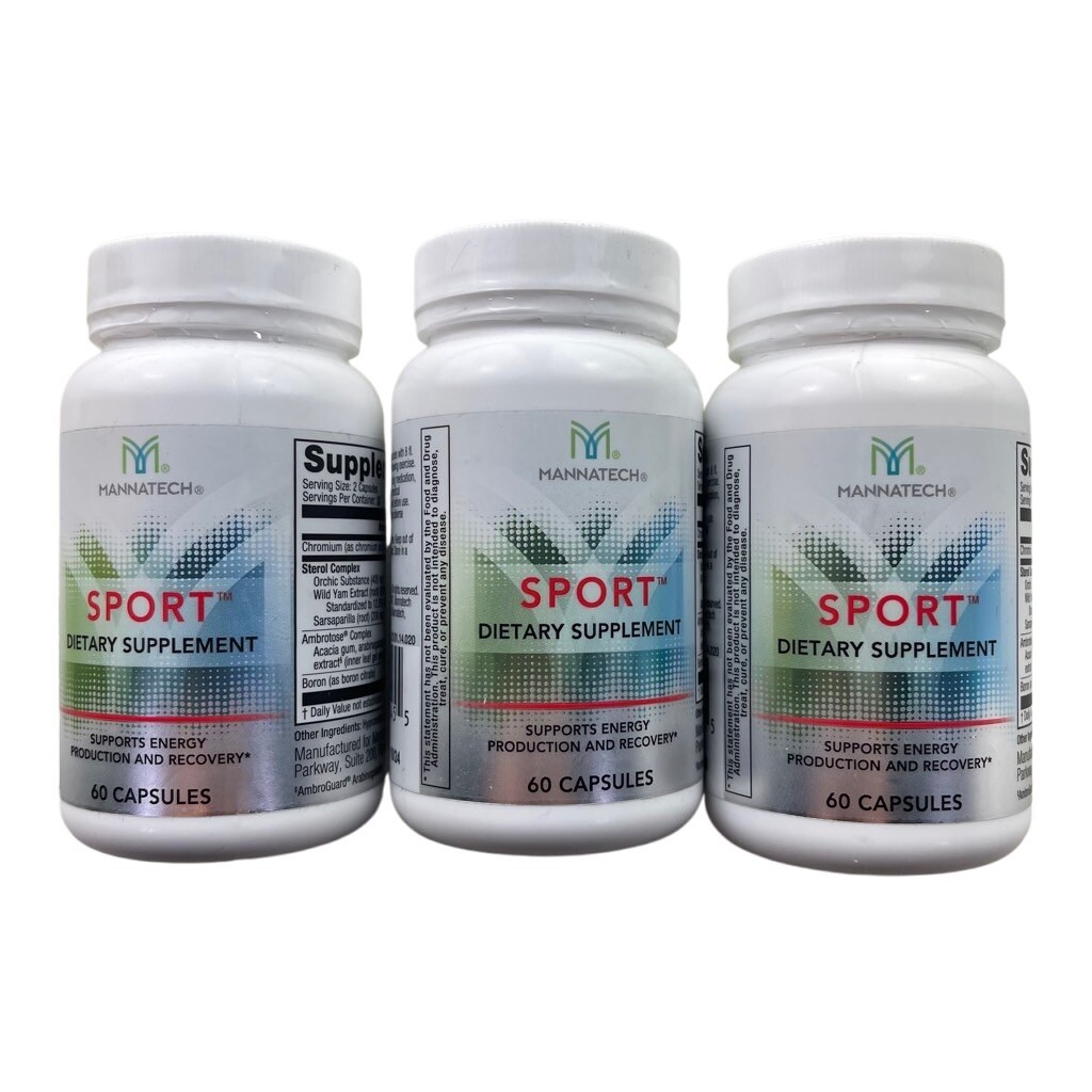 3 PACK Mannatech SPORT 60 Capsules Brand New EXP 10/2024 [#4234] | eBay