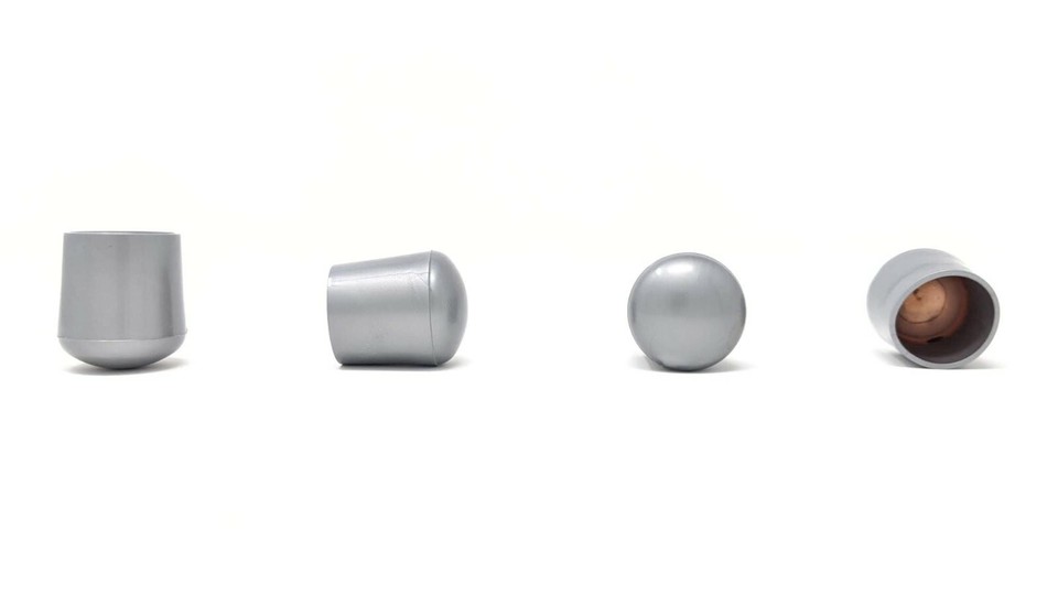 Ferrules End Caps - Grey PVC Rubber - Inner Steel Reinforcement ...