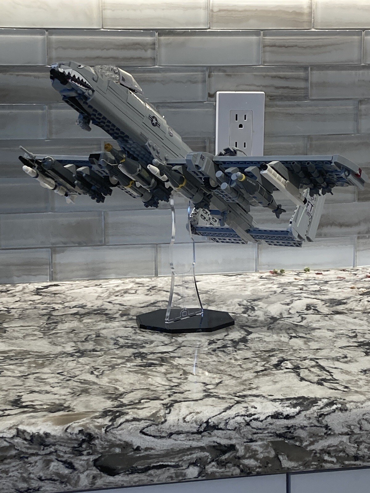 Planebricks A-10 Thunderbolt 2 With BRICKMANIA Pilot Minifigure | eBay