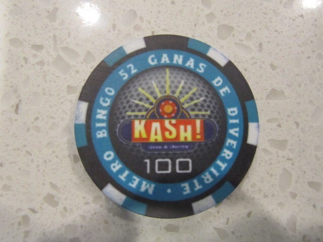 $100 KASH Metro Bingo Casino Chip + FREE Las Vegas Nevada Poker Chip | eBay