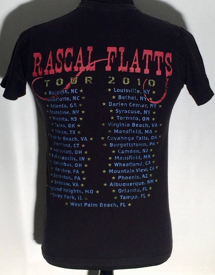 Rascal Flatts Tour 2010 Country Music Artist Band Members Small S Black ...
