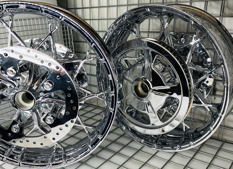 HARLEY PRODIGY WHEELS CHROME 2023 ROAD GLIDE OEM STREET GLIDE TOURING ...