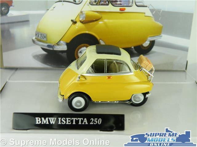 BMW ISETTA 250 MODEL BUBBLE CAR YELLOW/CREAM 1:43 SCALE MUSEUM ISSUE ...