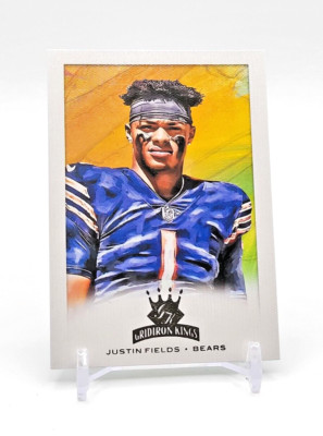 Justin Fields ROOKIE CARD "Gridiron Kings" 2021 Panini Chronicles ...