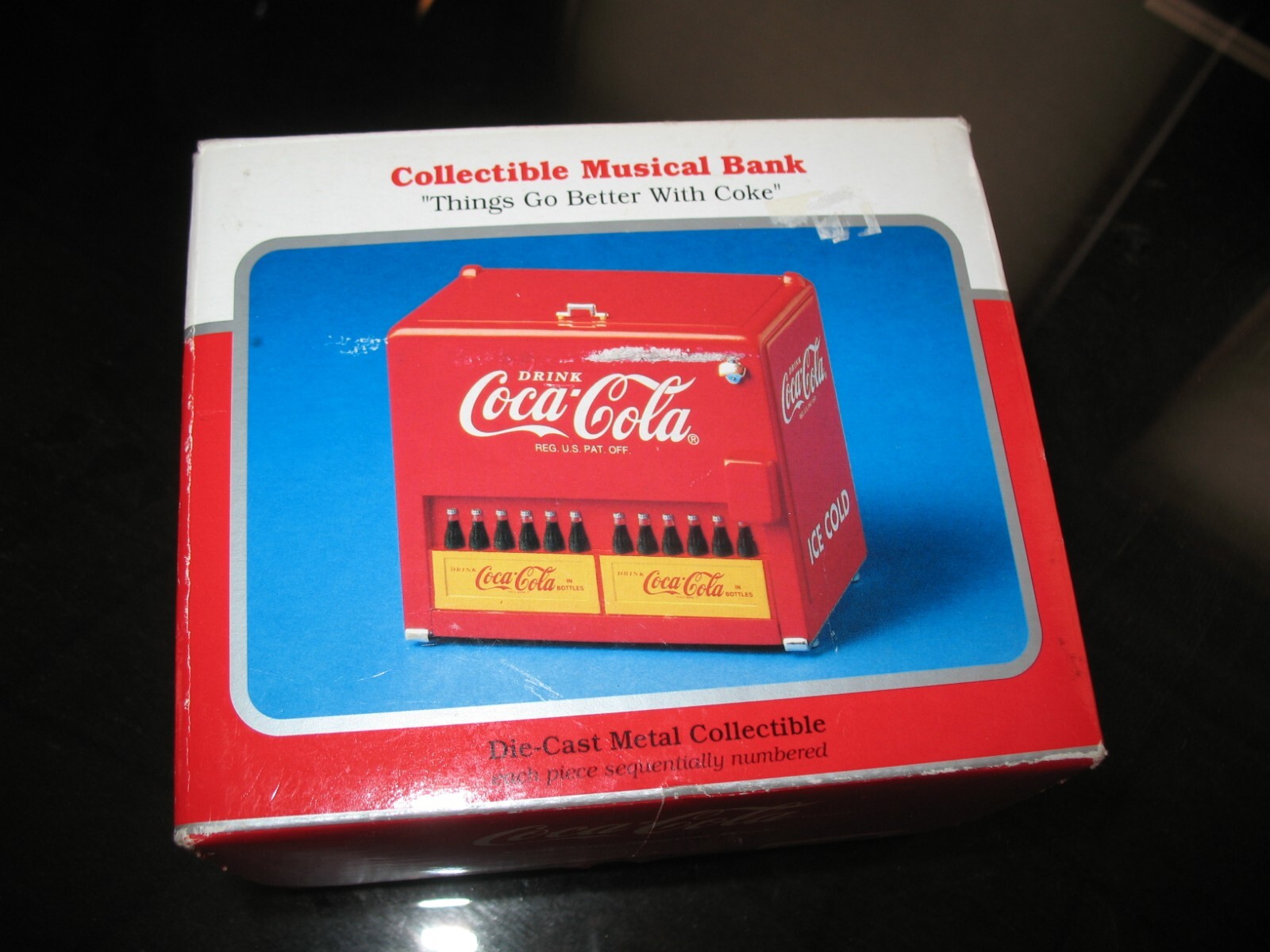 Vintage 1997 Coca Cola Bank Music Box Plays "Things Go Better With Coke ...