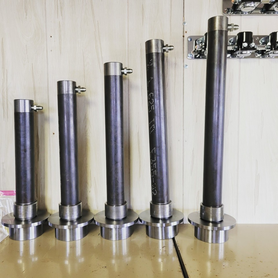 LOWRIDER HYDRAULICS CYLINDERS TELESCOPIC 14" -26" EXTENDED USA 2" OD ...