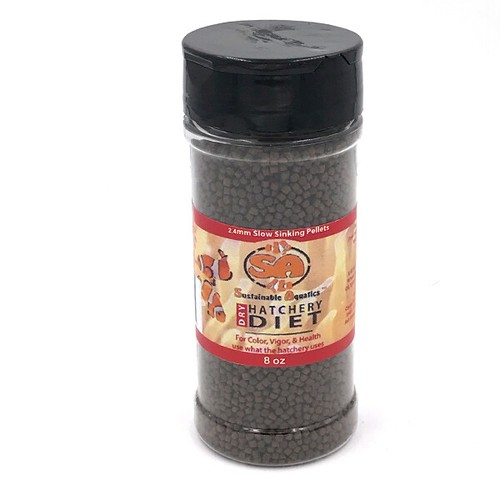 Sustainable Aquatics Hatchery Diet - Fish Food 2.4 MM Slow Sinking ...