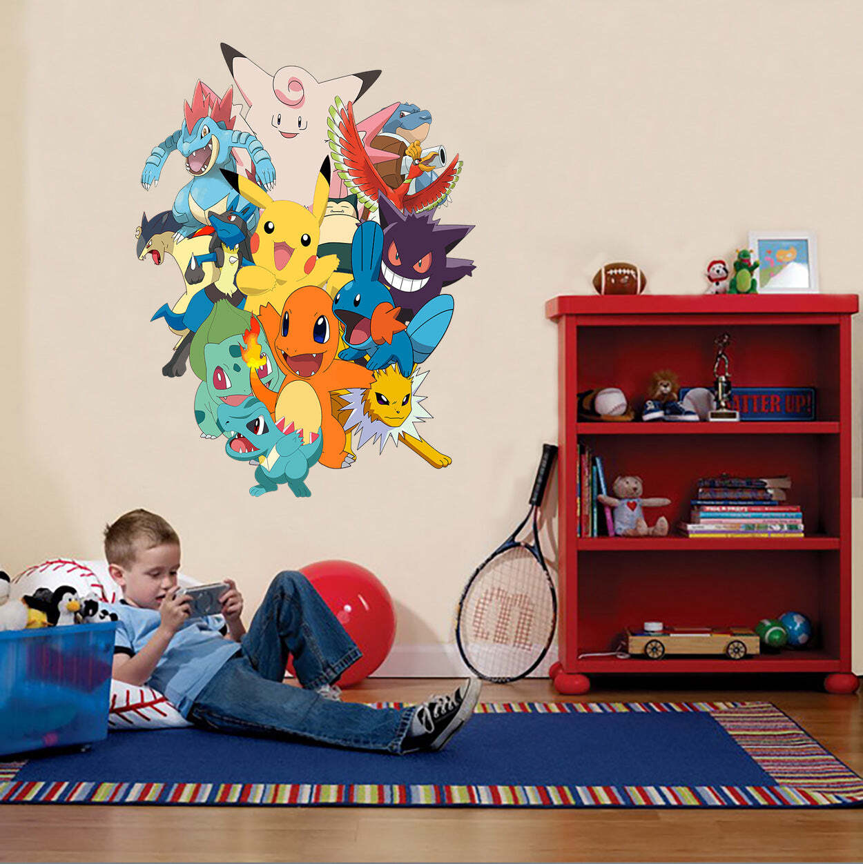 Pokemon Collage - Wall Sticker Removable Decal Home Decor Art Mural ...