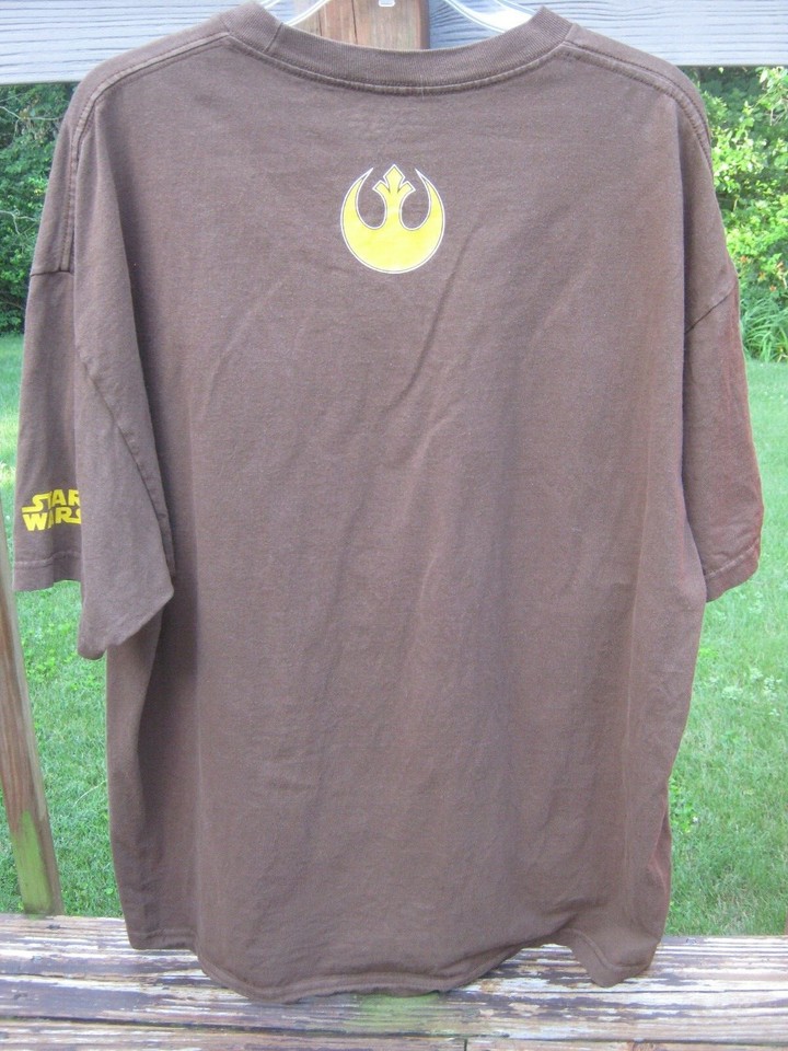MEN'S STAR WARS WOOKIE T SHIRT SIZE XXL-GREAT USED CONDITION-TAKE A ...