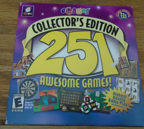 eGames Collectors Edition 251 Awesome Games Windows 95/98/ME/2000/XP ...