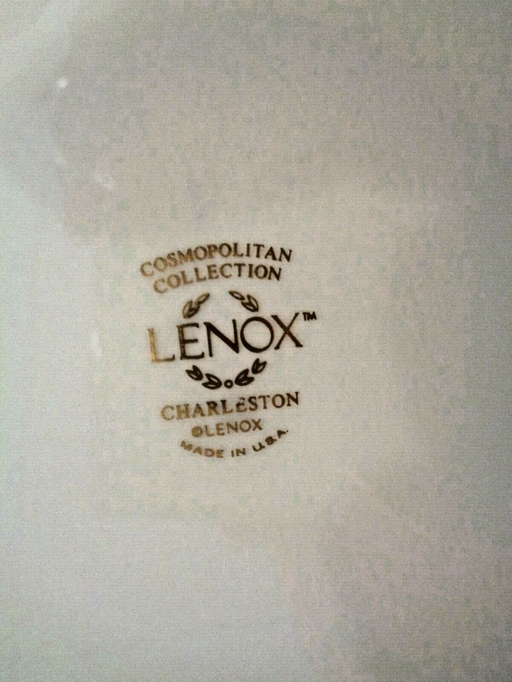 Set of 5 Dinner Plates Cosmopolitan Collection Charleston Pattern by ...