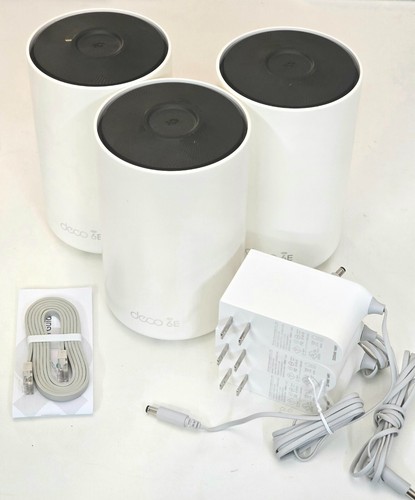 3-PACK TP-Link Deco AXE5300 Tri-Band Wi-Fi 6E Mesh System Router ...