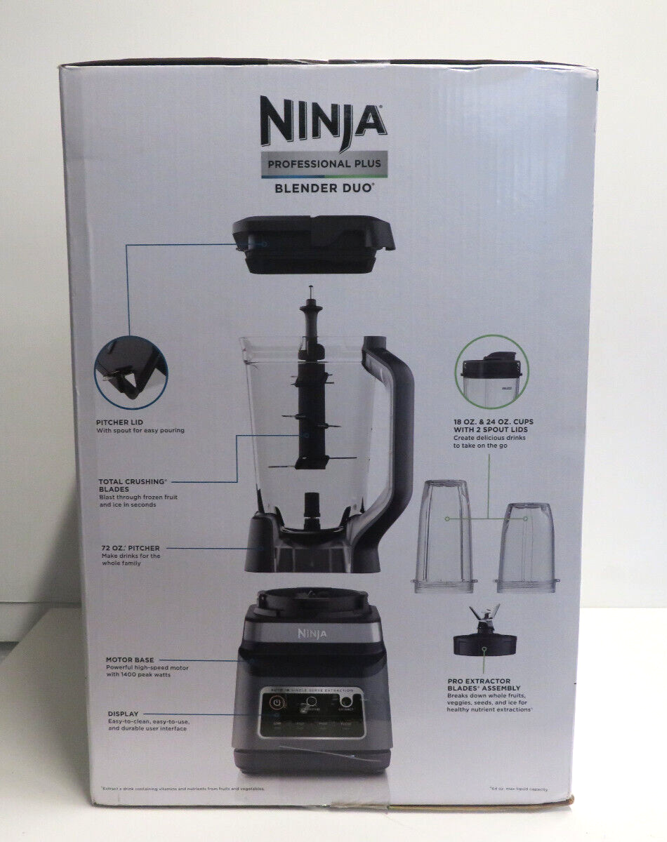 Ninja Professional Plus Blender DUO with Auto-iQ - BN753TGT - NEW ...