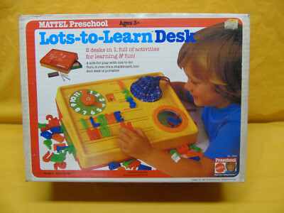 Mattel PreSchool Lots to Learn Desk. Complete with box and instruction ...