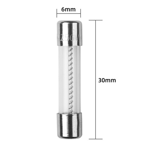 10Pcs T1AL250V 1A 250V SLOW Blow Glass Fuse 6X30mm 1 amp T1AL Time ...